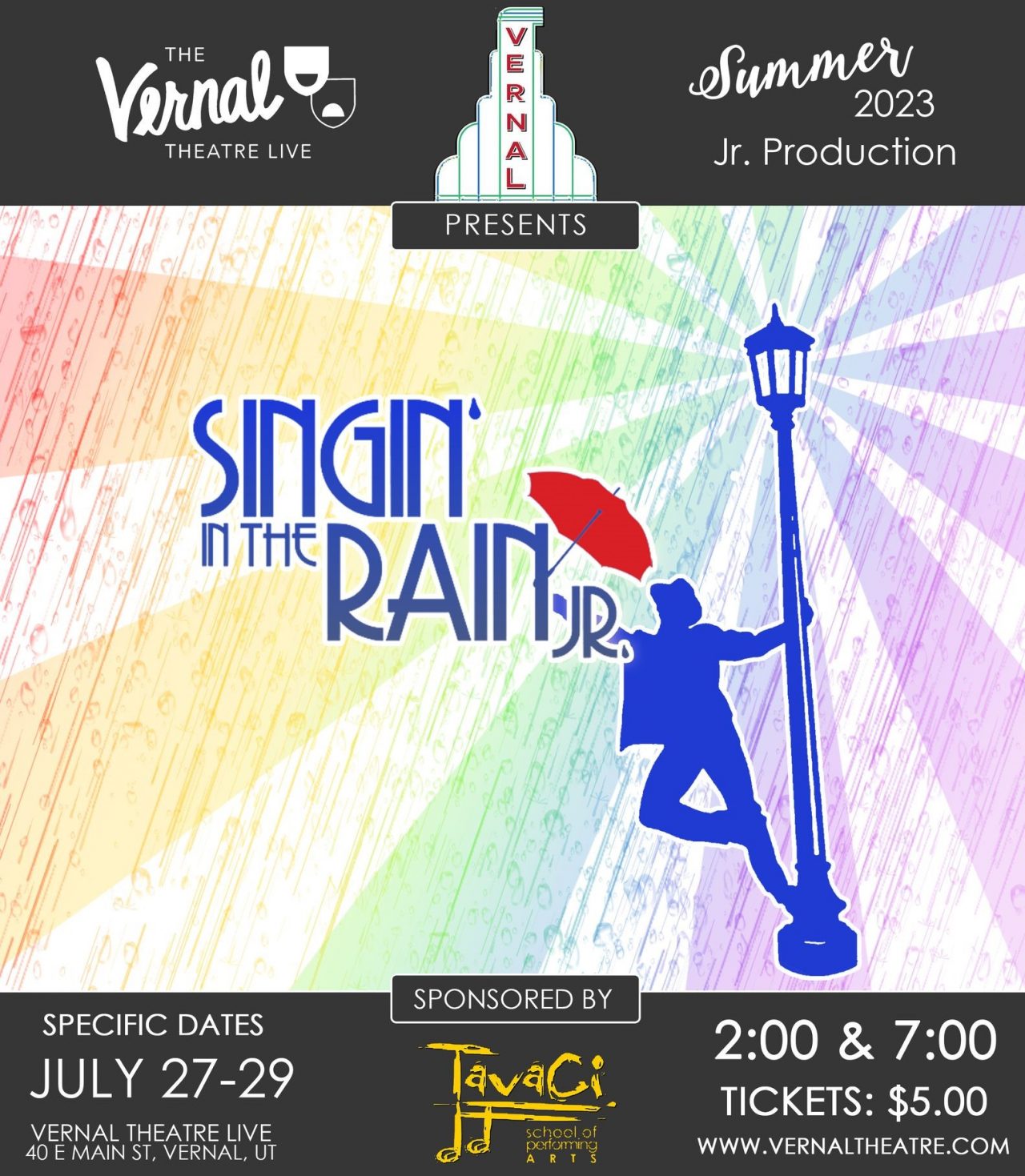 Singin in the Rain JR | Vernal Theatre Live